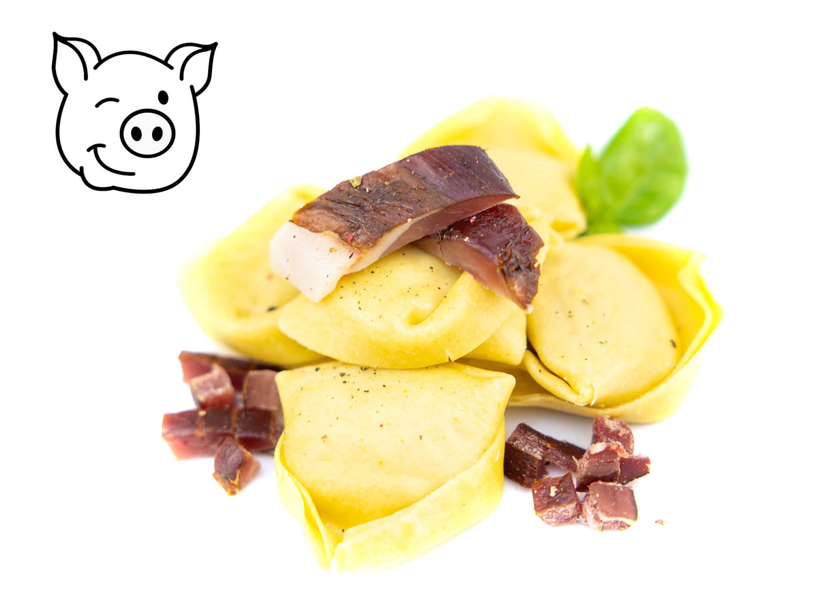 Tortellacci mit Spanferkel-Füllung, frische Gourmet-Pasta, 500g