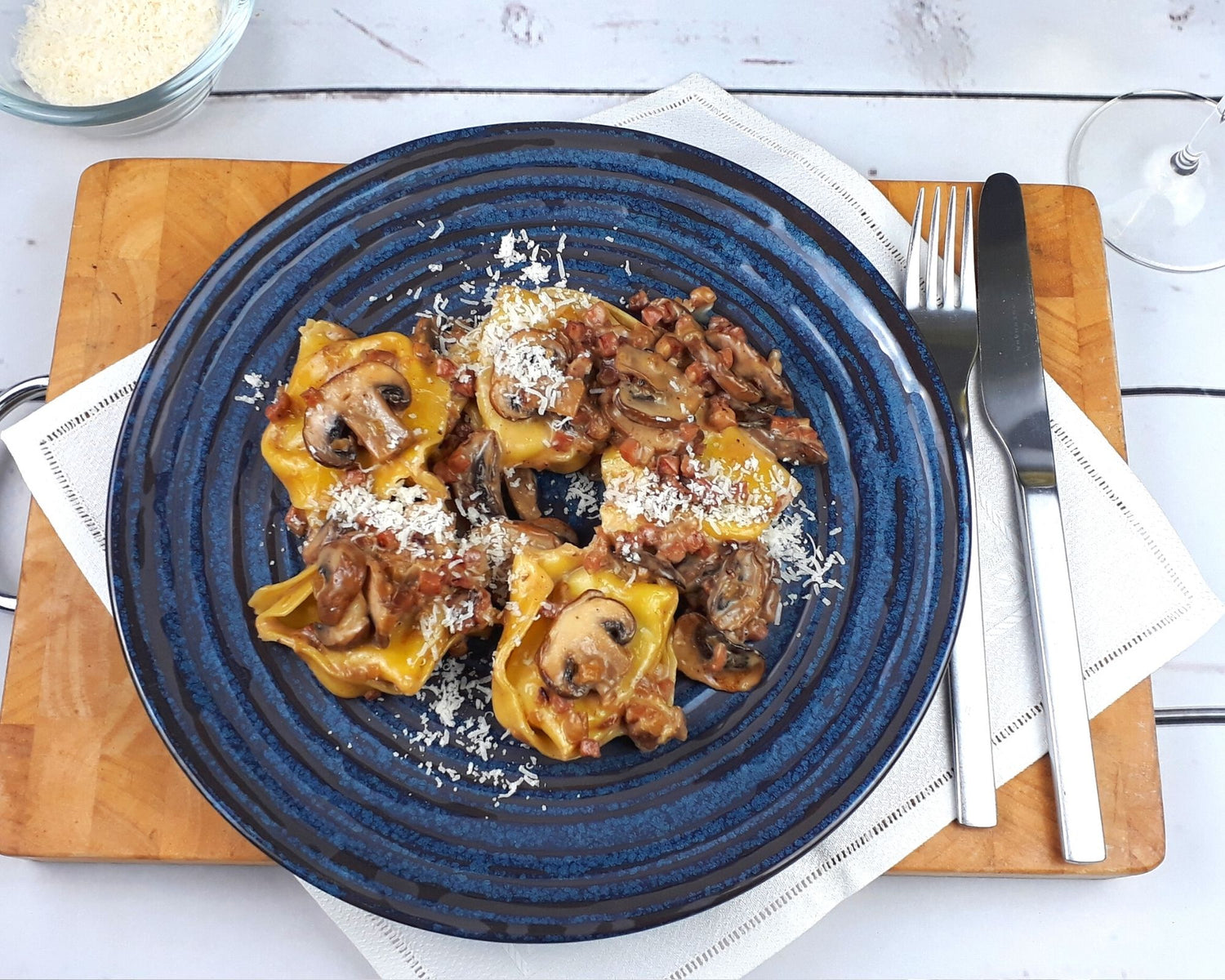 Tortellacci mit Spanferkel-Füllung, frische Gourmet-Pasta, 500g