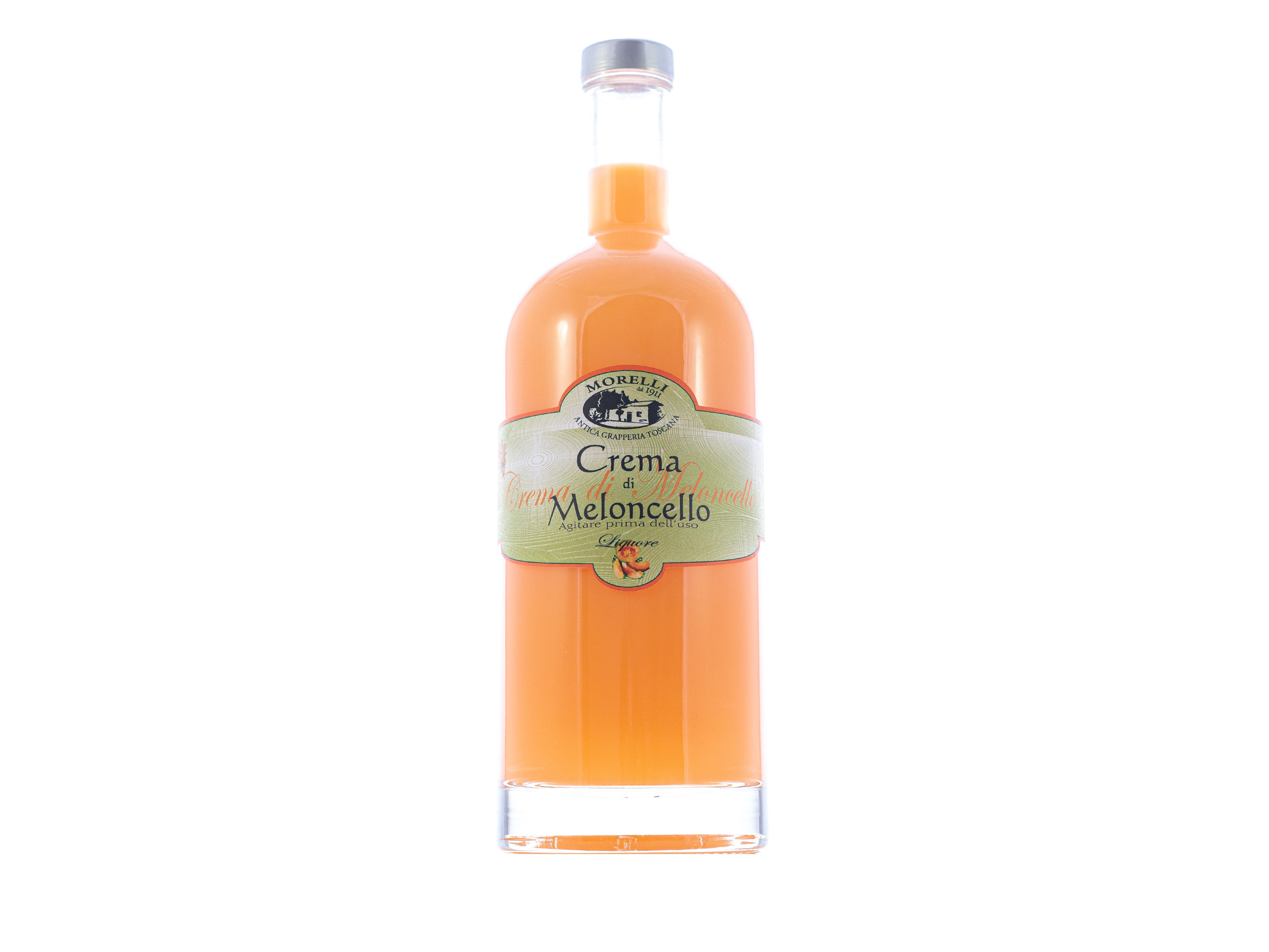 Melonen-Sahnelikör "Crema di Meloncello" aus der Toskana (Morelli)